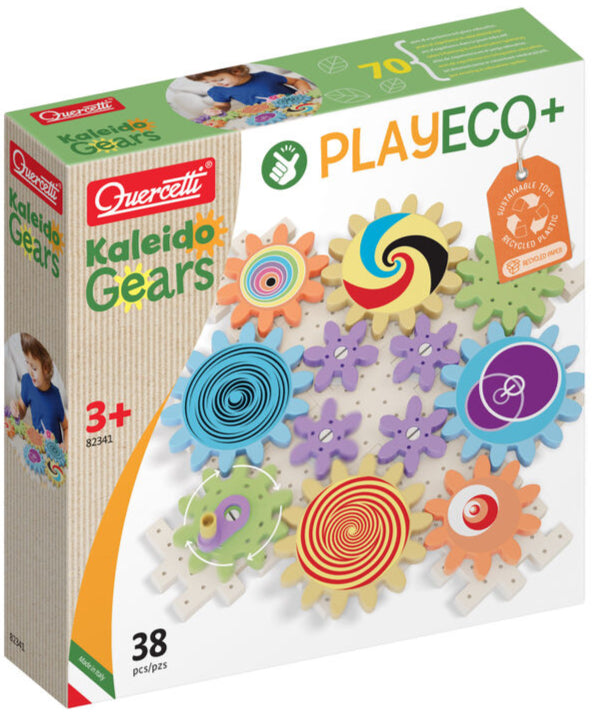 Quercetti Kaleido Gears Play Eco 38 Pieces | STEAM Kids