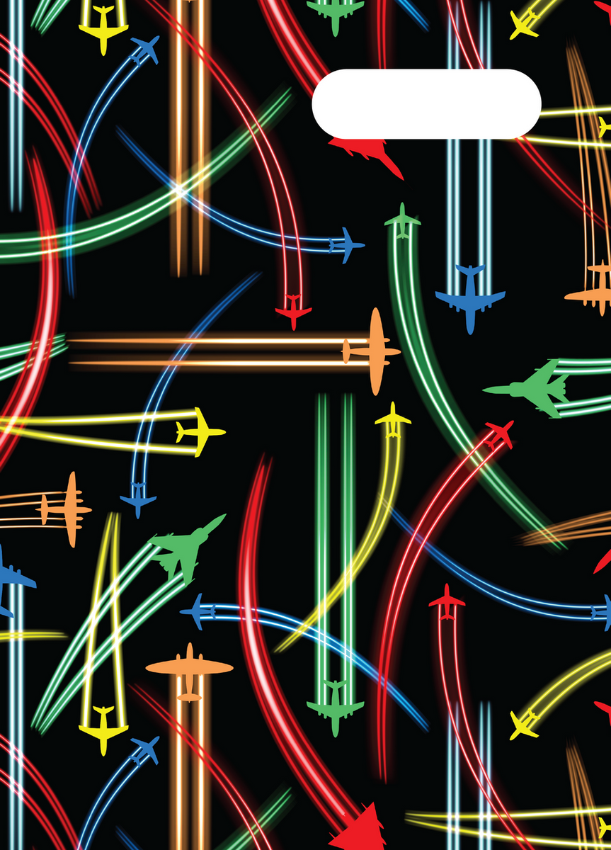 Spencil A4 Bookcover - Jet Planes | Book Cover A4 Exercise Book Size ...