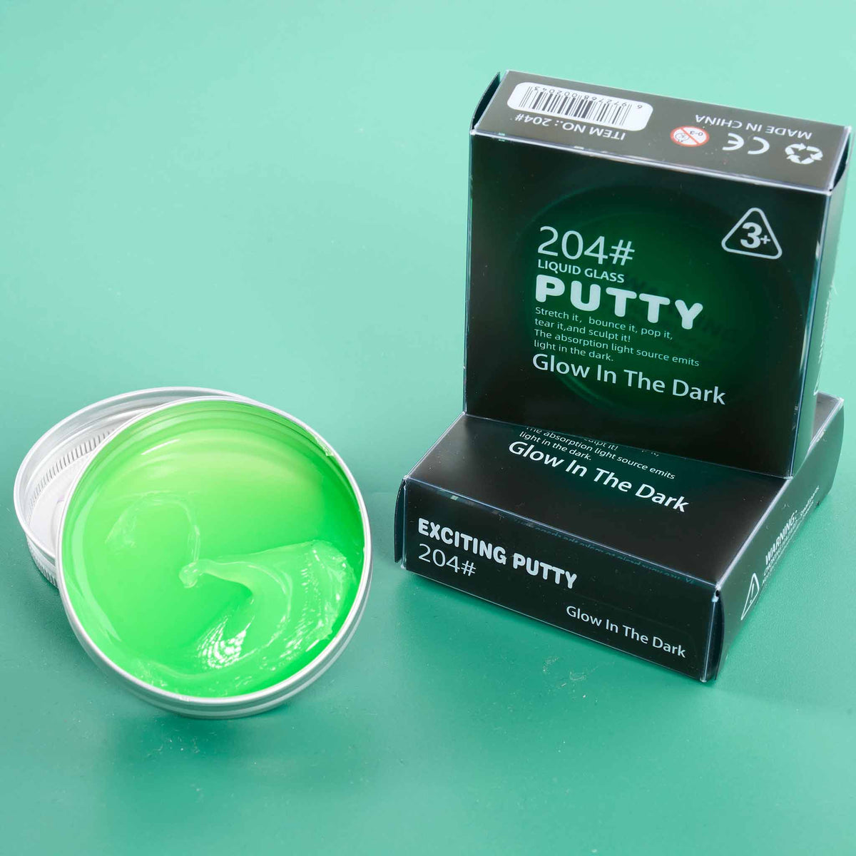 Night Glow Putty, #204 Liquid Glass | STEAM Kids