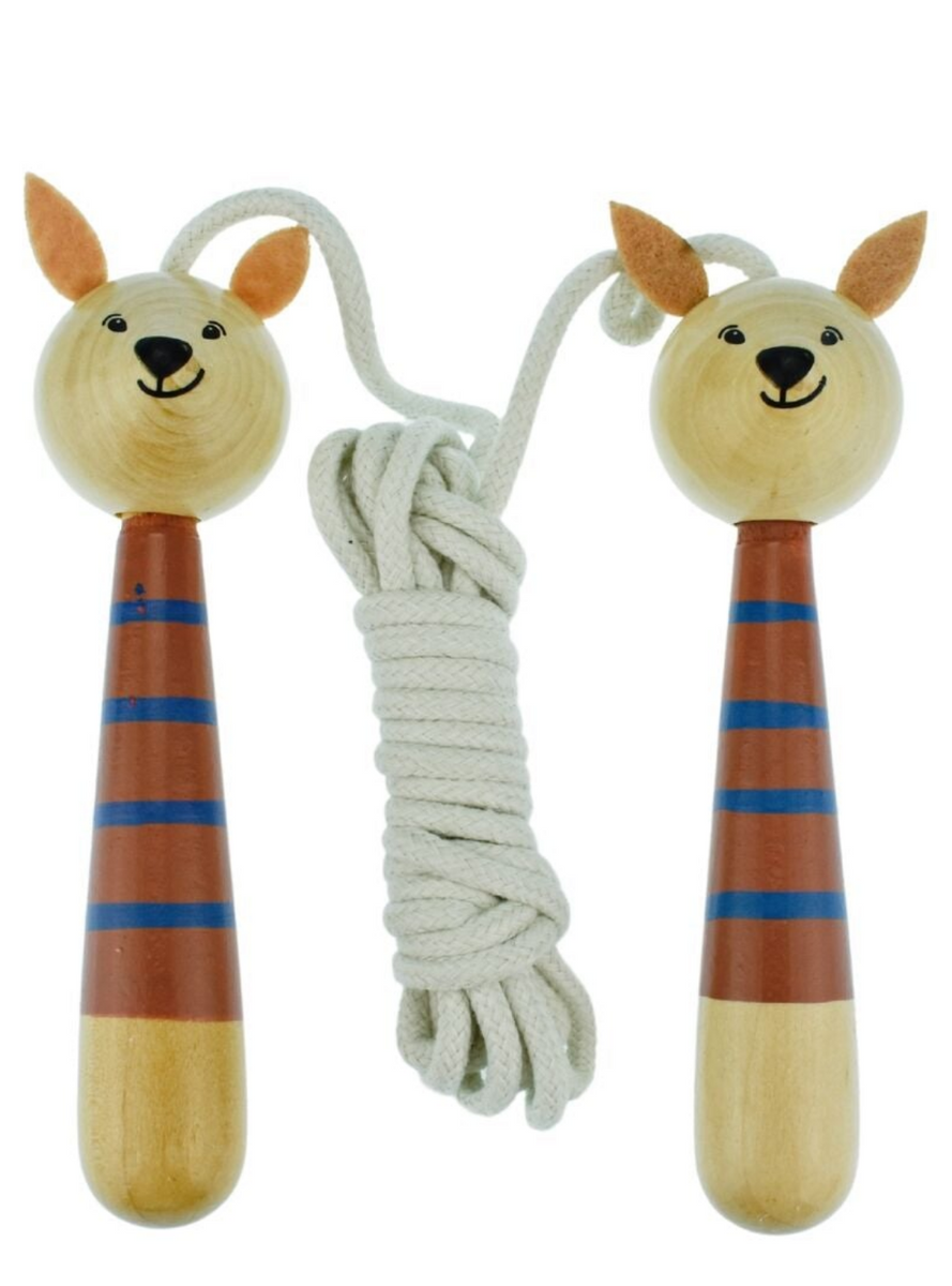 Bush Buddies Wooden Adjustable Skipping Rope - Kangaroo | Koala Dream ...