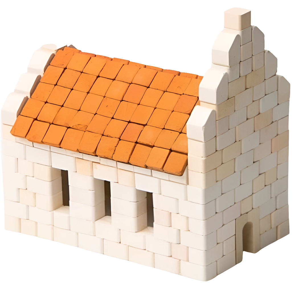 Wise Elk Mini Bricks Constructor Set - Church | 430 Pieces | STEAM Kids