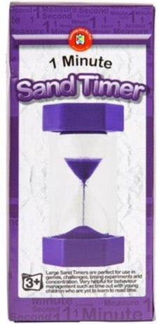 1 Minute Sand Timer | Large 16cm – STEAM Kids