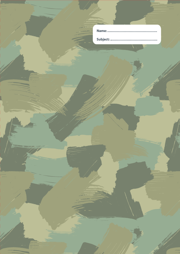 Scrapbook Book Cover | Spencil | Camo Biker 3 | STEAM Kids