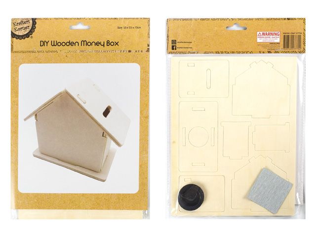 DIY Wooden Money Box | Krafters Korner